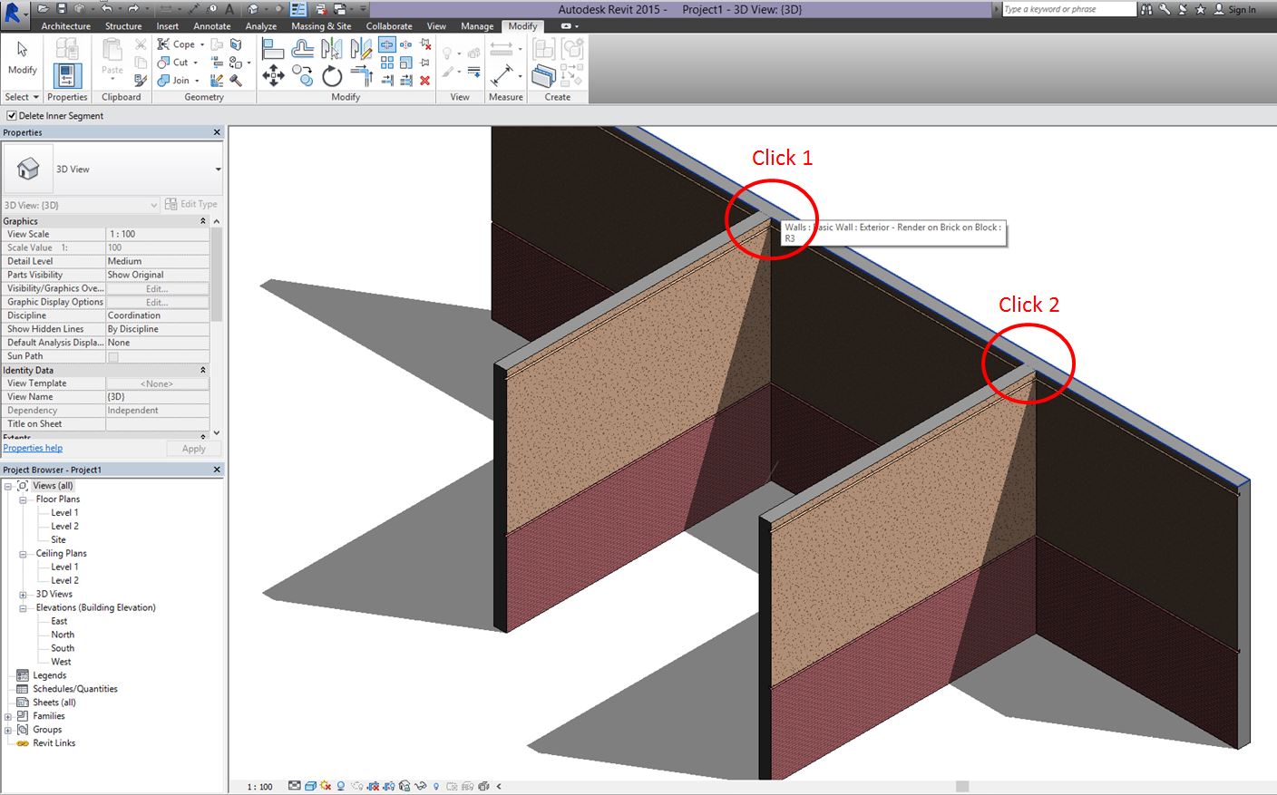 REVIT WINDSURFER: REVIT SPLIT TOOL - DELETE INNER SEGMENT