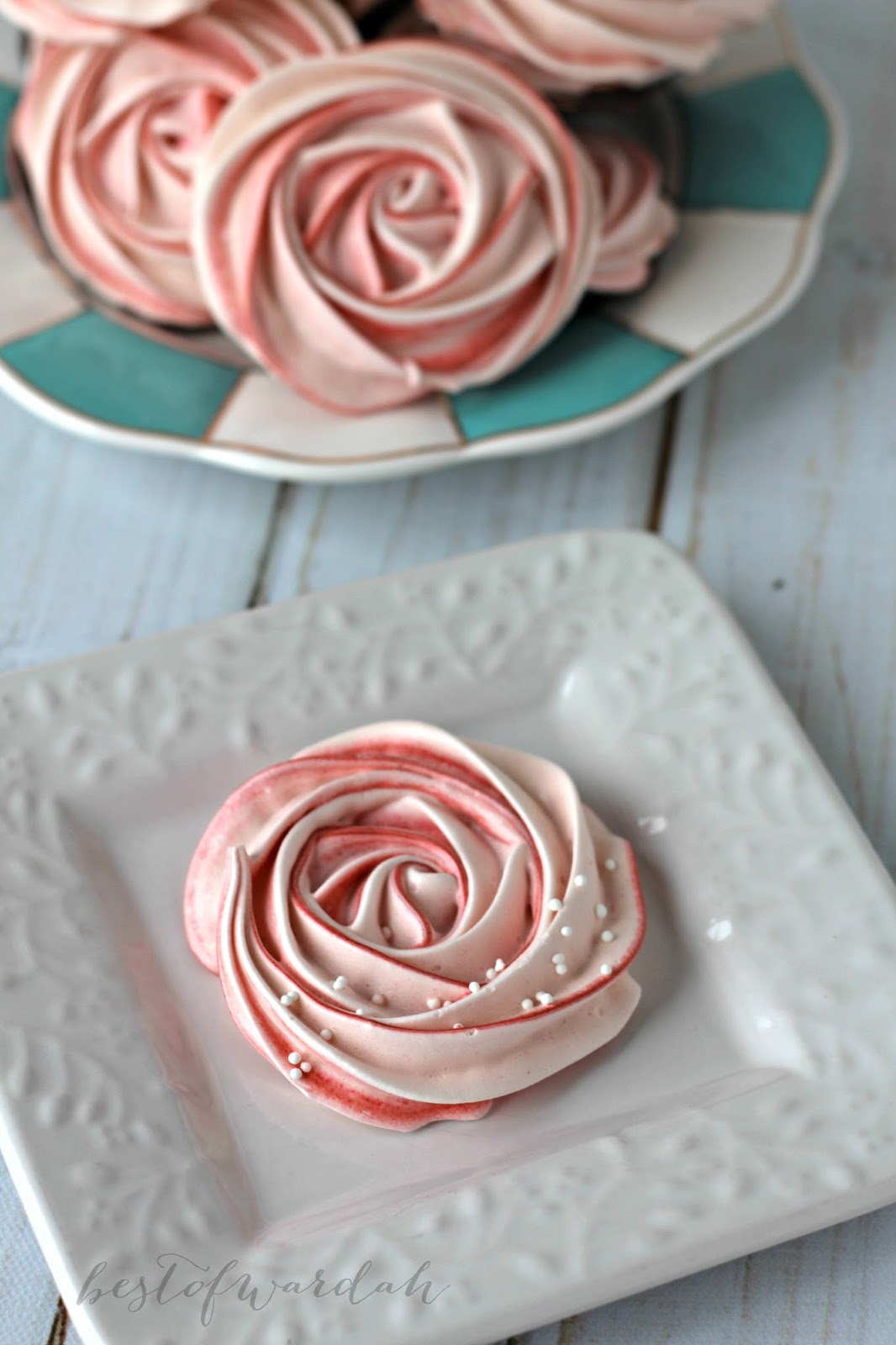Rose Meringue Cookies | Best of Wardah