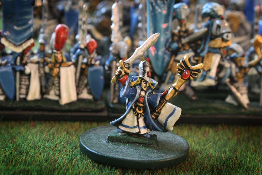 Once upon a time in Warhammer: Warmaster. Painted High Elves army