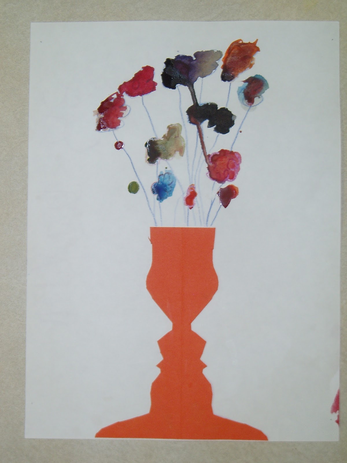 Miss Young's Art Room: 3rd Grade Negative Space Face Vases