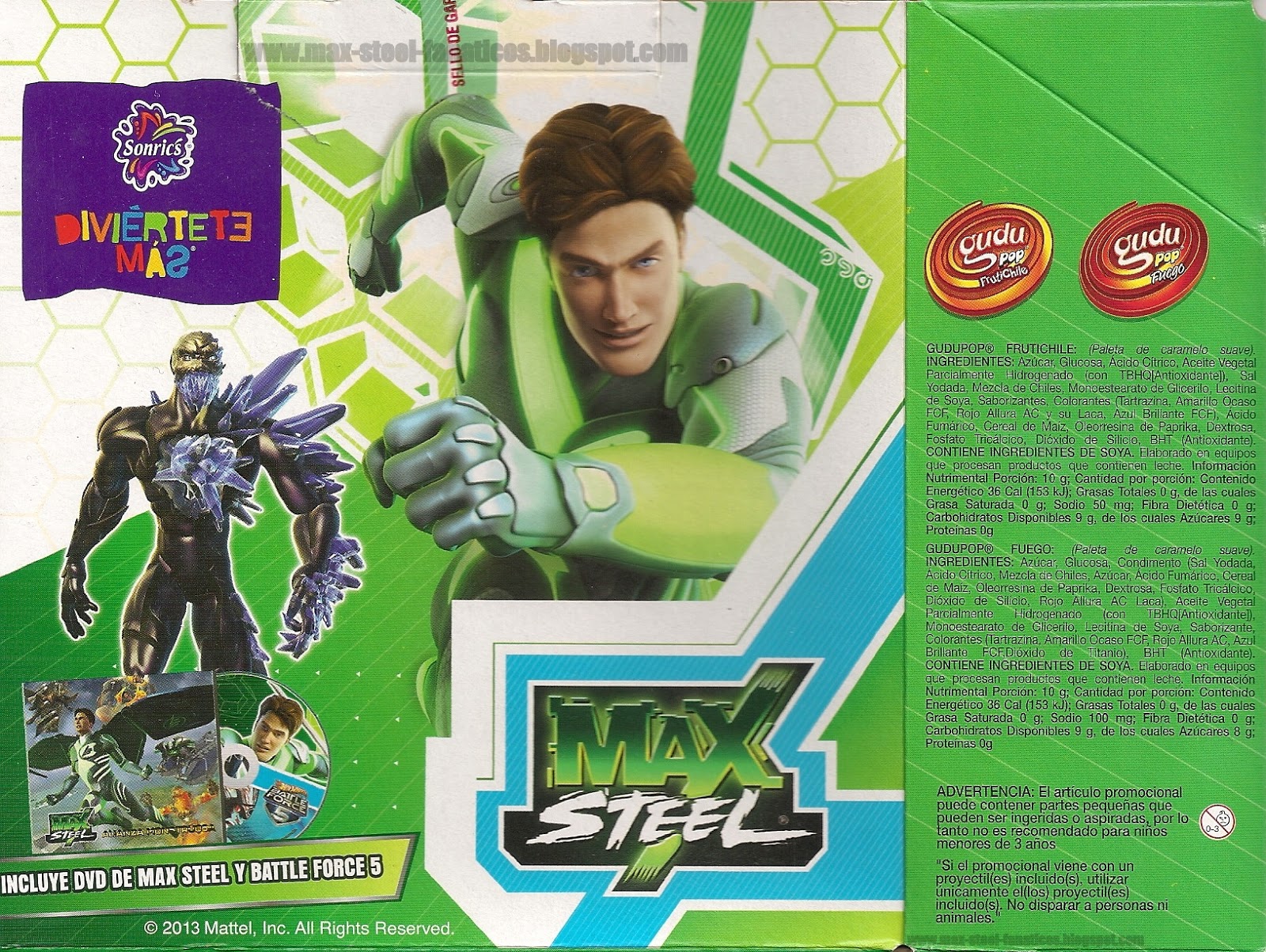 Max Steel Fanáticos: Max Steel Alianza Monstruosa: Características del DVD