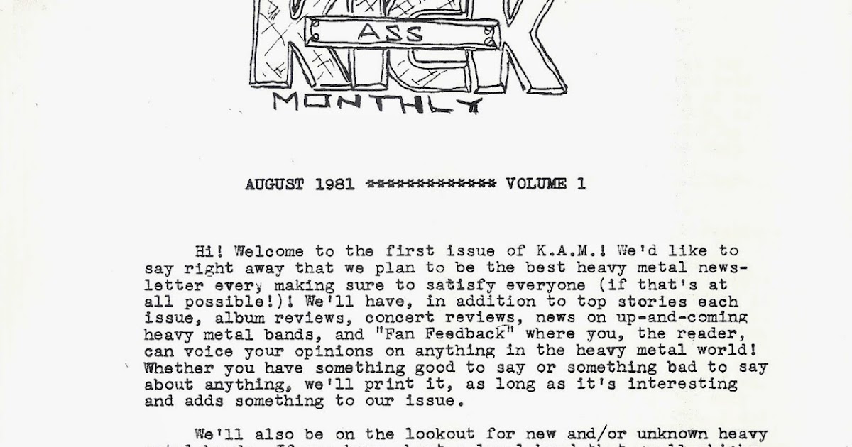 Kick Ass Monthly: KICK ASS MONTHLY - BOB MULDOWNEY