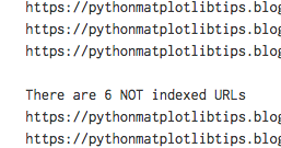 Python Matplotlib Tips: Check the url is indexed by Google using Python