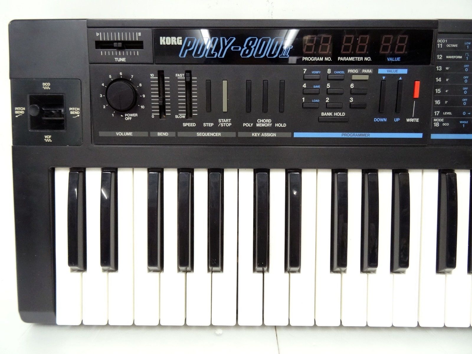 MATRIXSYNTH: KORG POLY-800 II MK2 SN 001244 with Original Case