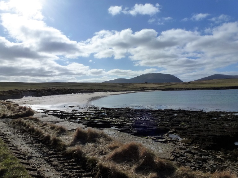 Life on (nearly) a Small Island: A walk to the beach in sunshine.....