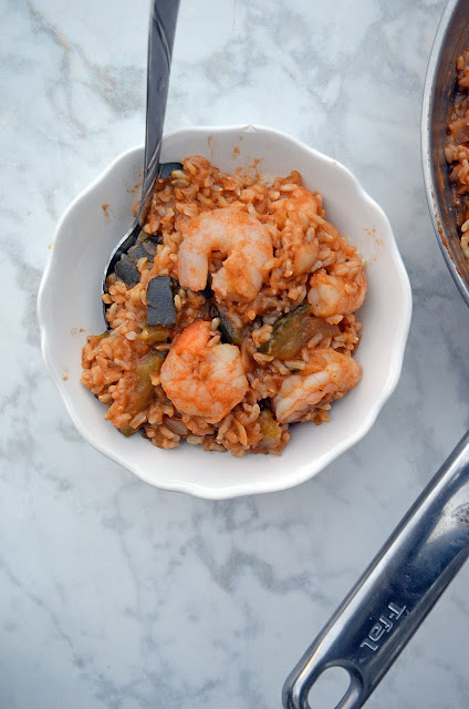Cajun Shrimp and Rice Skillet - The Energetic Foodie
