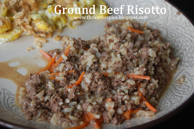 ThriceTheSpice: Ground Beef Risotto