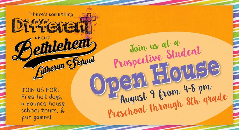 Bethlehem Lutheran School Blog: Prospective Student Open House