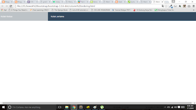Belajar Bootstrap Part 3 Grid Layout Final Offsetting(offset) columns, Nesting Columns Dan ...
