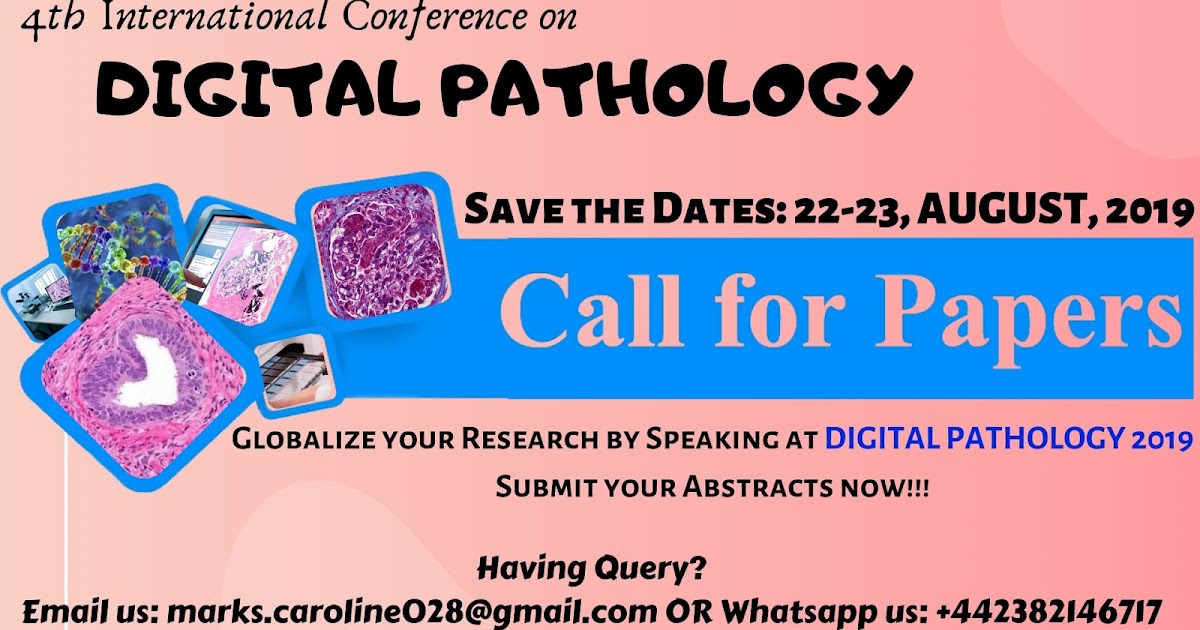 Digital Pathology 2019 | Submit Abstract | Research Publication ...