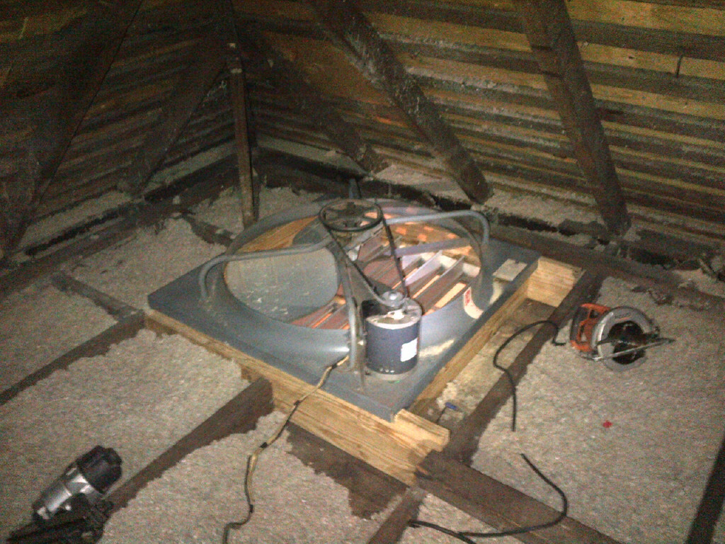 Aycock-Morgan House: Whole House Fan