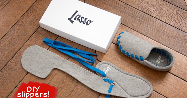 TECH LOVE DESIGN: Lasso: DIY Felt Slippers