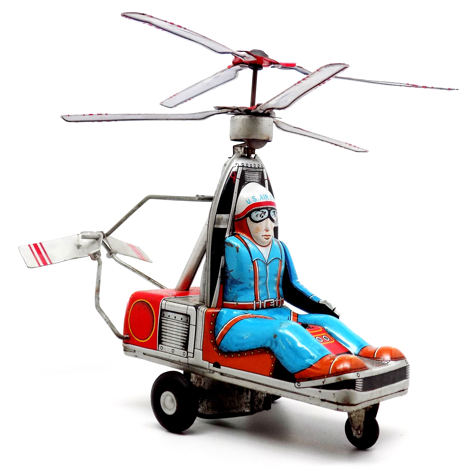 Toys and Stuff: Japan - Haji USAF Gyrodyne XRON-1 Rotorcycle
