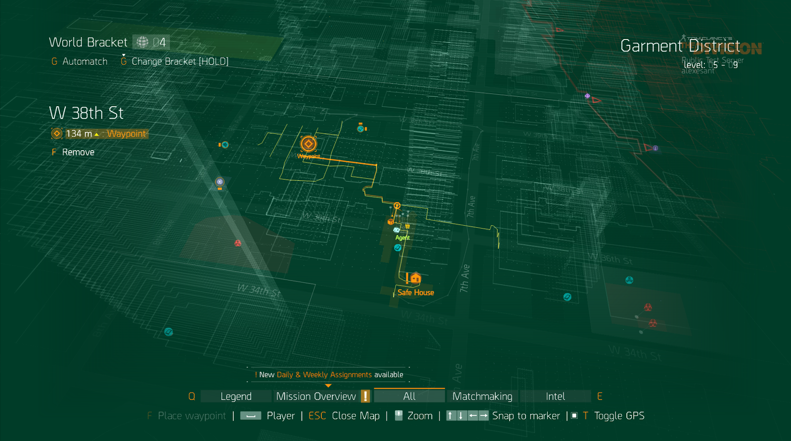 The Division - Roaming Bosses map locations - Open World in patch 1.4 ...