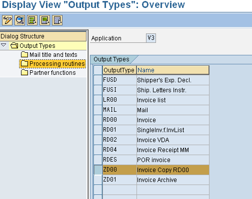 SAP Abap Okcodes: SD - Billing: automatic email when create invoice: VF01