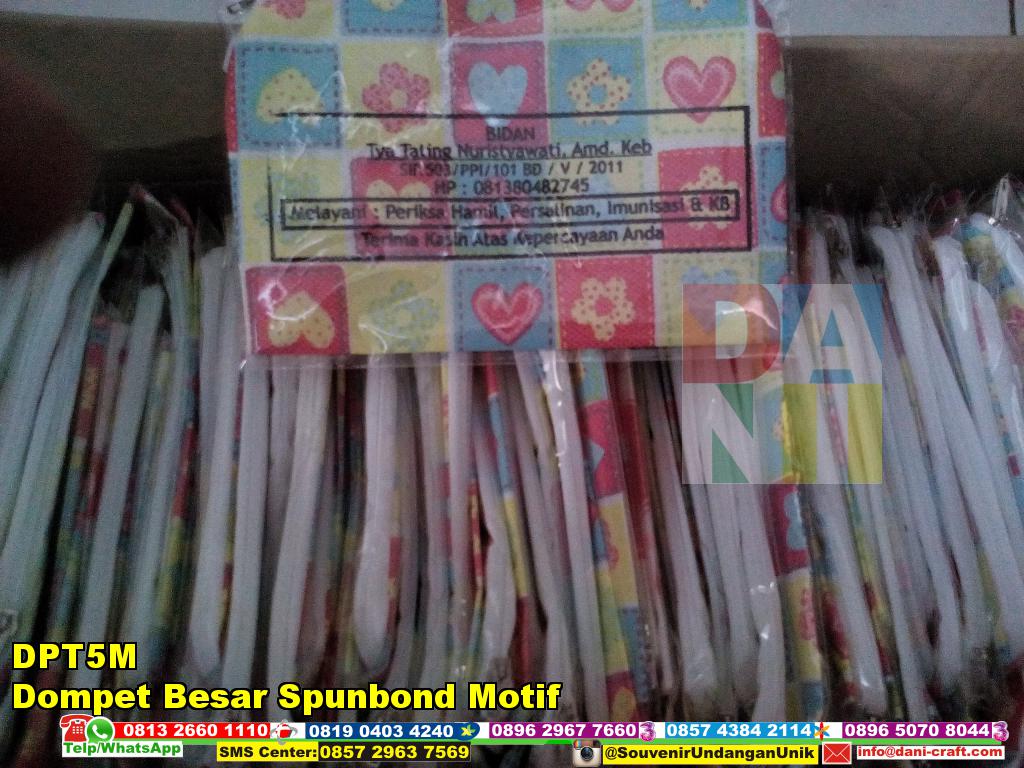 Souvenir Dompet Besar Kain Spunbond Bermotif | Souvenir Pernikahan