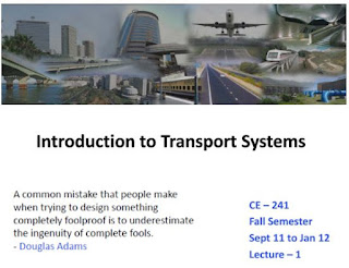 Introduction to Transport Systems - pdf - Civil engineering program