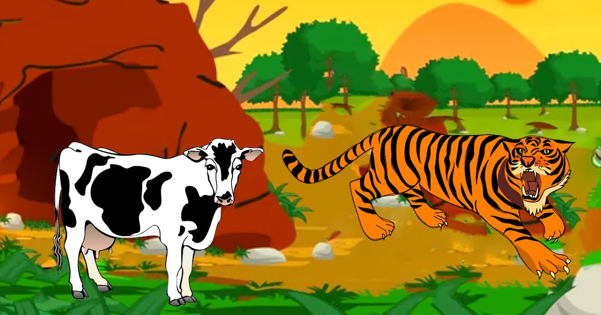 Cow and Tiger Short Stories with Moral - Moral Stories For Children