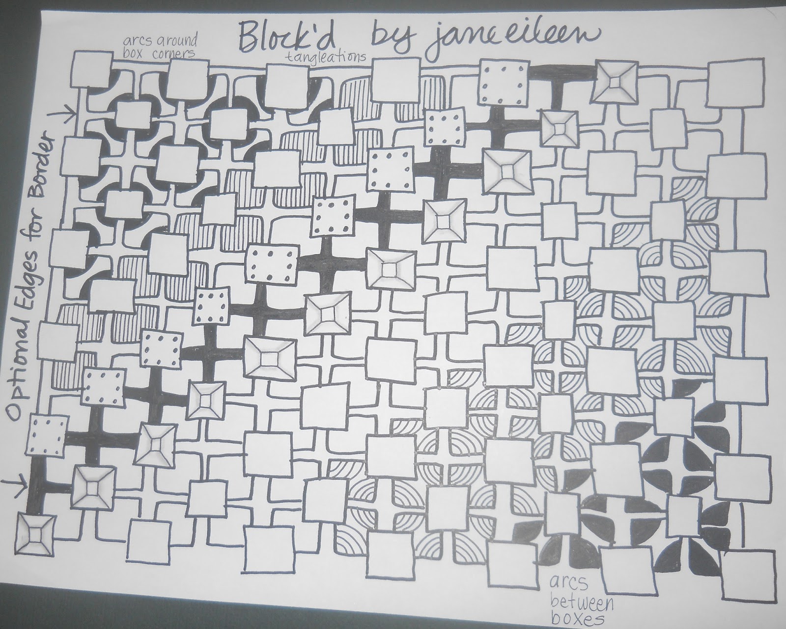 See Jane run.: Tangle Blocked: Block'd