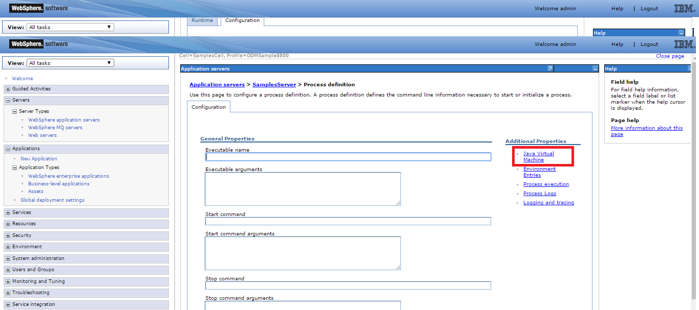 Adding logger properties to Websphere Application Server to generate ...