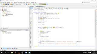 Pencarian Array Menggunakan Teknik Sequential Search Dengan Data Terururt Pada Java Netbeans ...