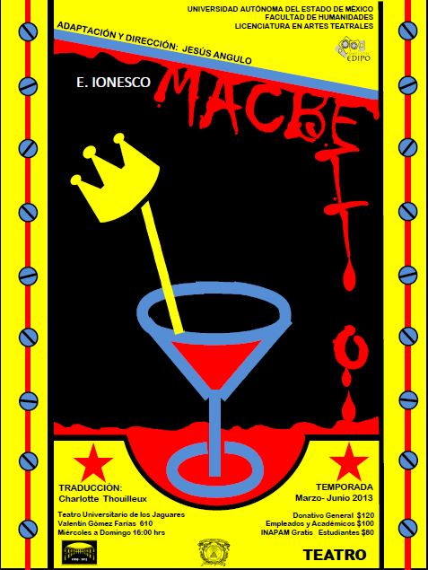 Obra "Macbett" de Eugene Ionesco en Teatro Universitario "Jaguares ...
