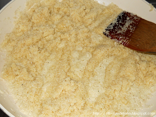 Споделено от кухнята на Elti: Грис-халва със сироп от касис