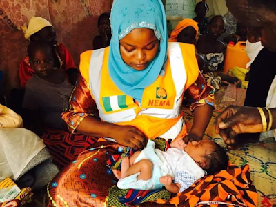 Photos: NEMA welcomes new born baby at Malkohi IDP camp, distributes ...