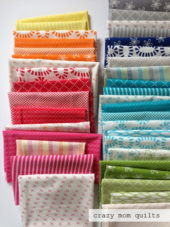 crazy mom quilts: good neighbors fabric in hand