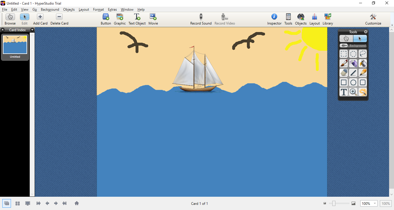 Langkah-langkah Membuat Animasi Menggunakan Software HyperStudio