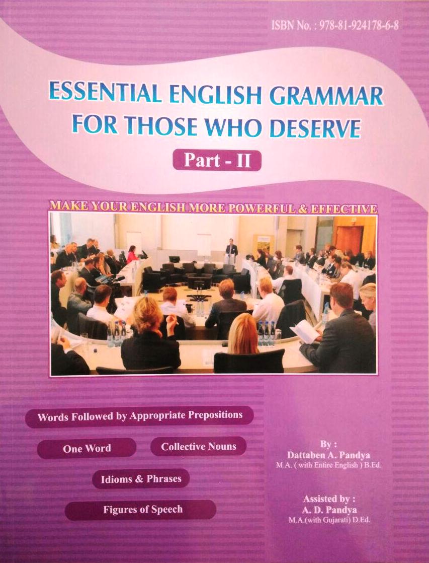 THE BEST ENGLISH BOOK FOR EVER USEFUL FOR GPSC AND ALL EXAMS.