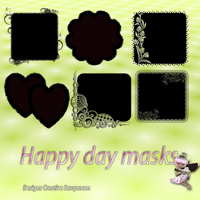 Welkom bij Creative Scrapmom: 6 Happy Day masks