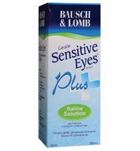 Contact Lens Review : Sensitive Eyes Plus Saline Solution (Bausch & Lomb)