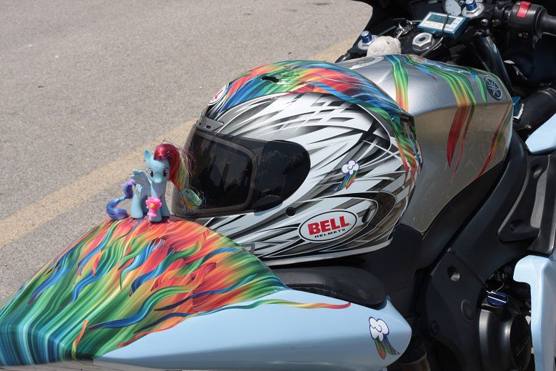 Equestria Daily - MLP Stuff!: The Awesome Rainbow Dash Motorcycle ...