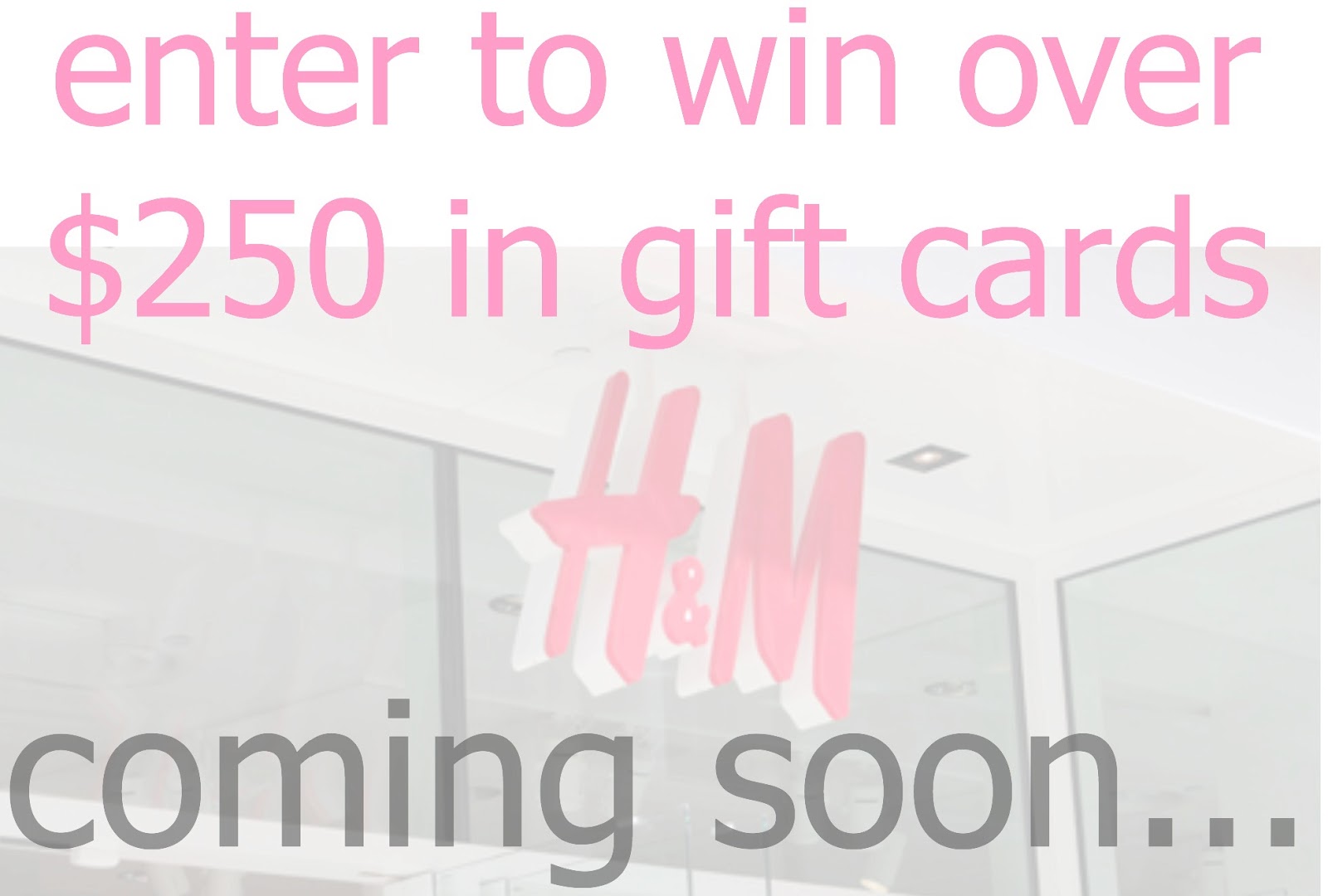 blushing basics: H&M Grand Opening + Giveaway