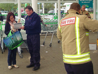 Save Blaina Fire Station: Blaina Fire Crew in Action at Asdas, Brynmawr