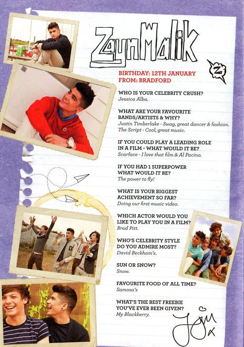 One Direction Girls ♥: UAN Limited Yearbook Edition-Zayn.