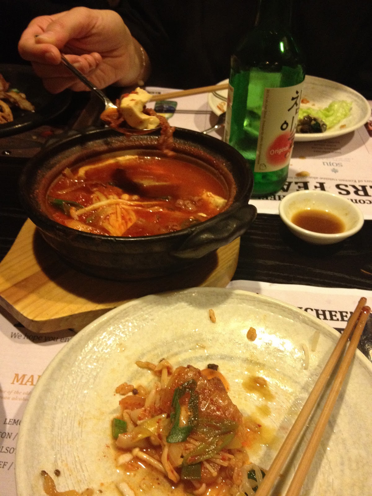 Korean Feast at Kimchee, London - Hot and Chilli