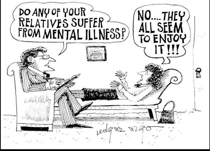 Josh Lockhart Counselling: Comic: My family seems to enjoy mental illness!