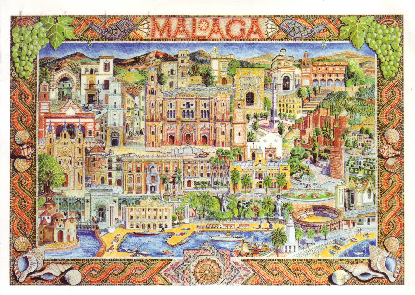 The World in Postcards - Sabine's Blog: Malaga Azulejo, Spain