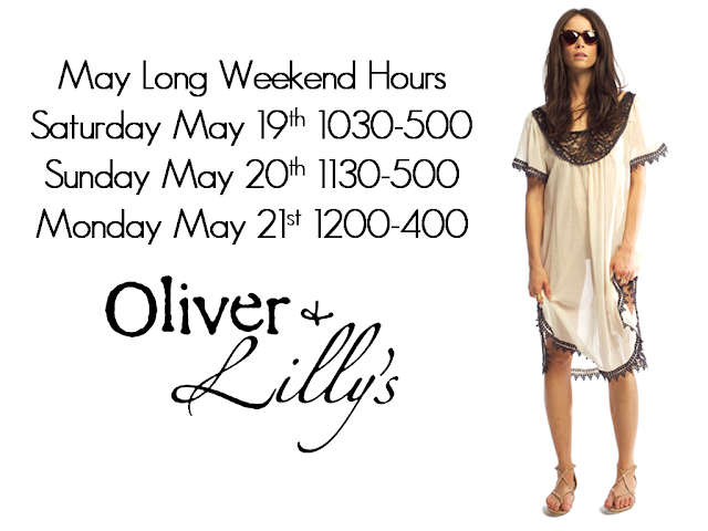 Oliver and Lilly's: May Long Weekend.
