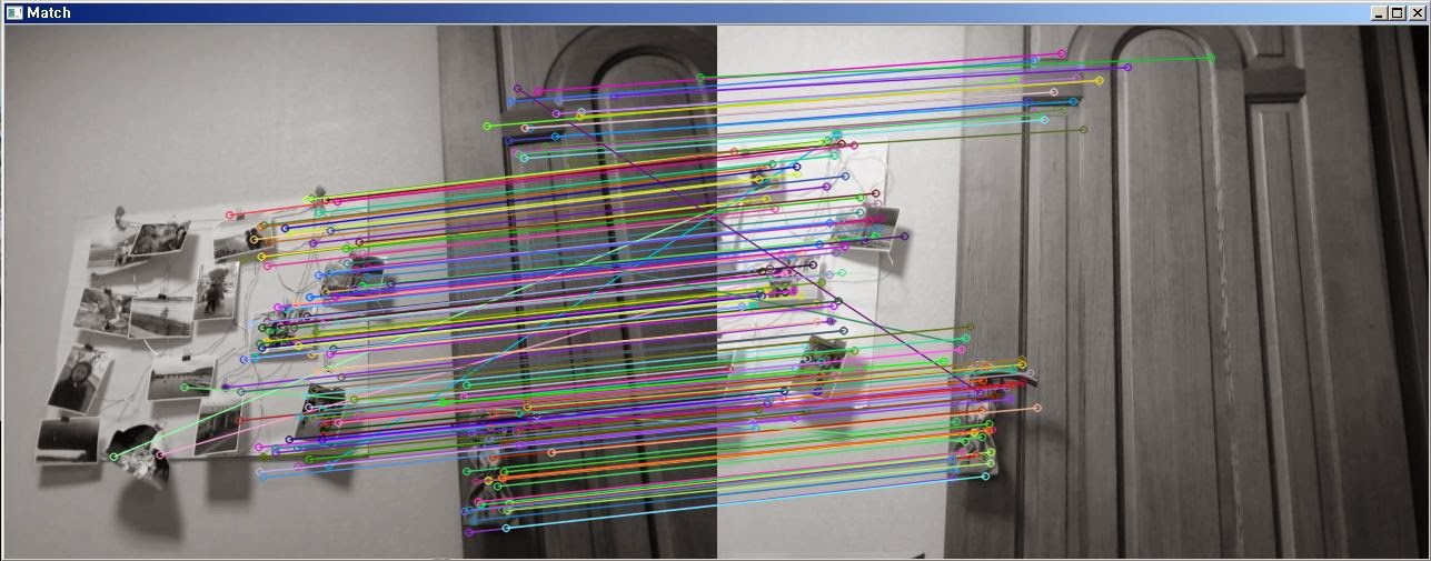 MareArts Computer Vision Study.: Two view of cam to one screen using stitching algorithm(OpenCV ...