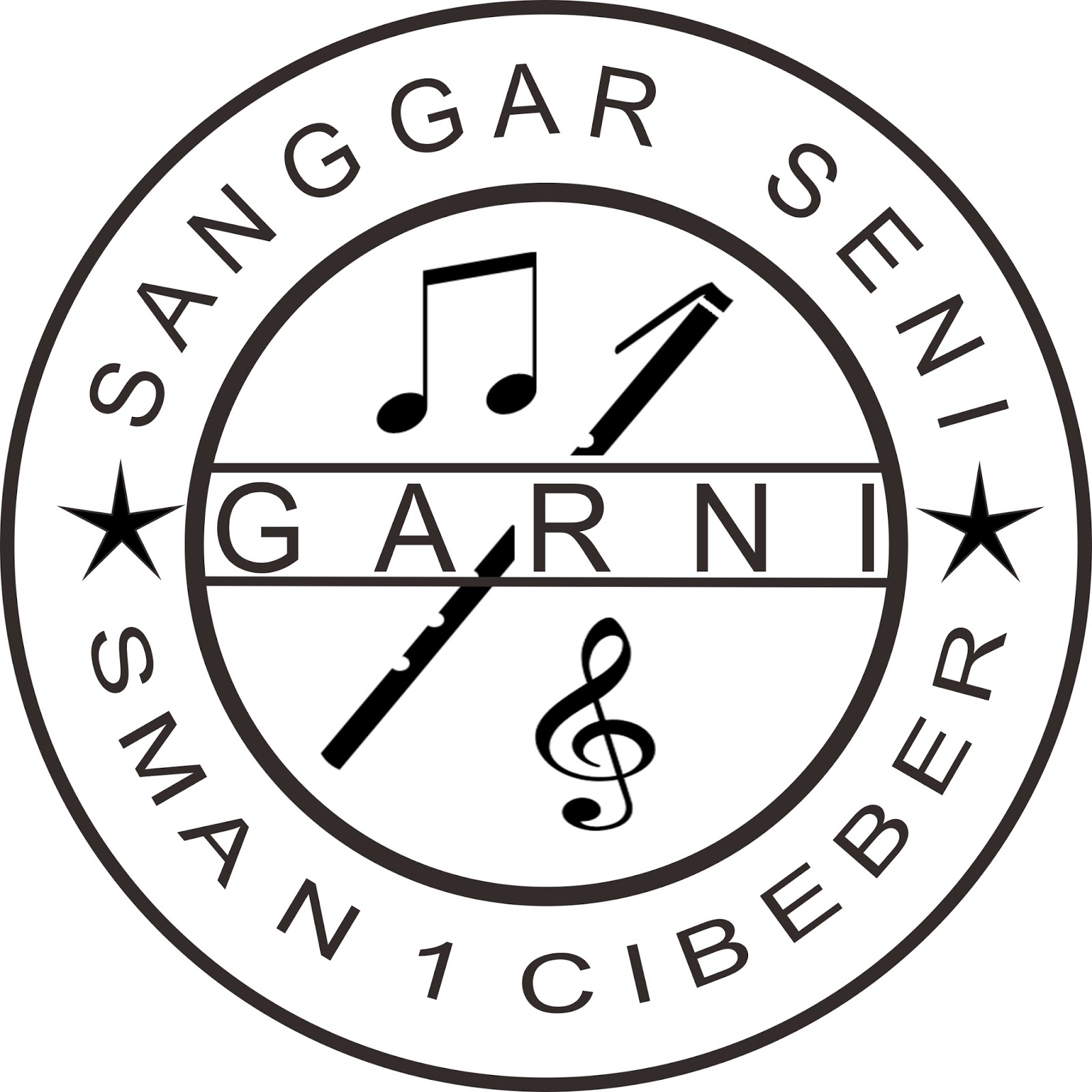 LOGO SANGGAR SENI (GARNI) SMAN 1 CIBEBER - BABEH ENTE