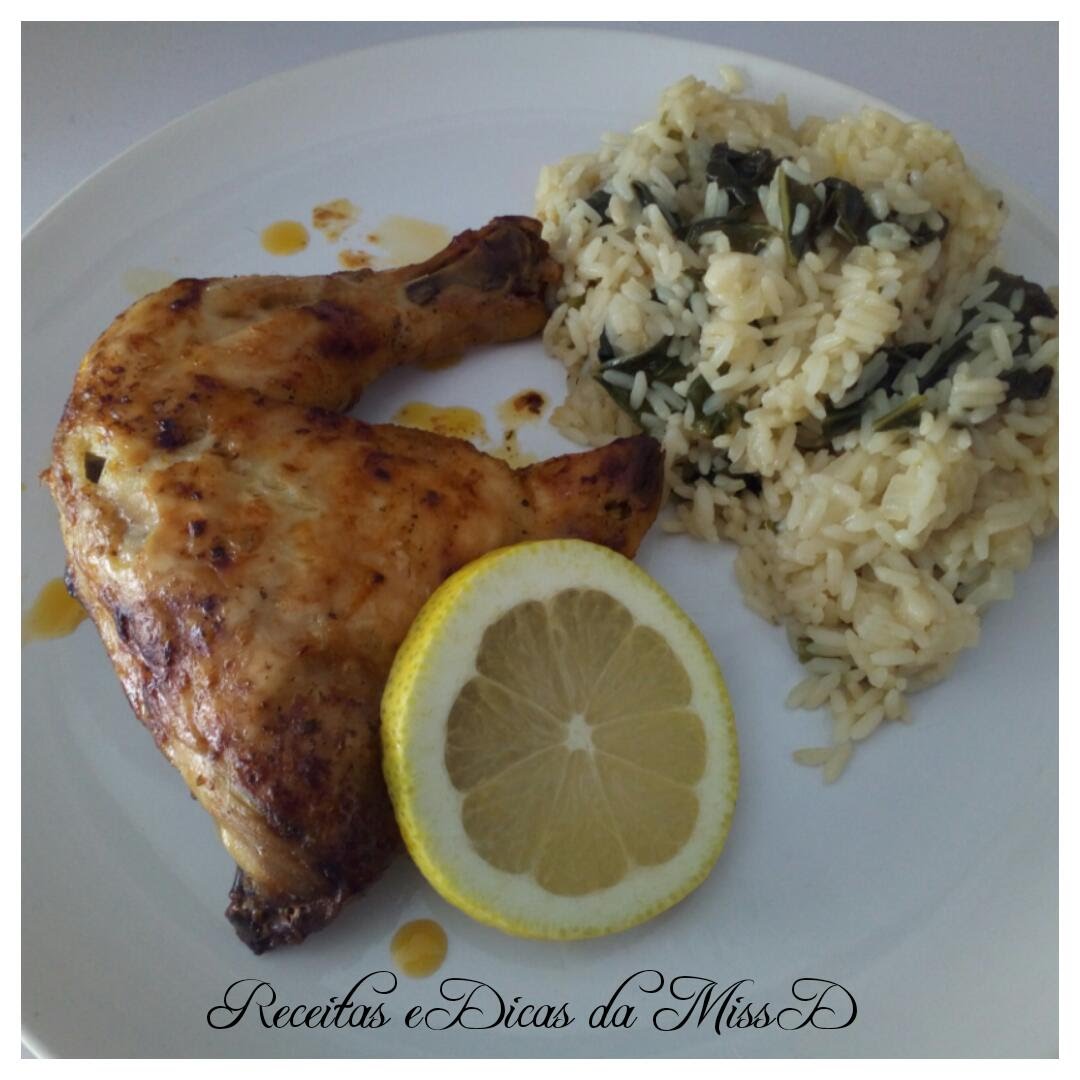 Receitas e Dicas by Miss D: Pernas de Frango Assado com Limão e Arroz ...