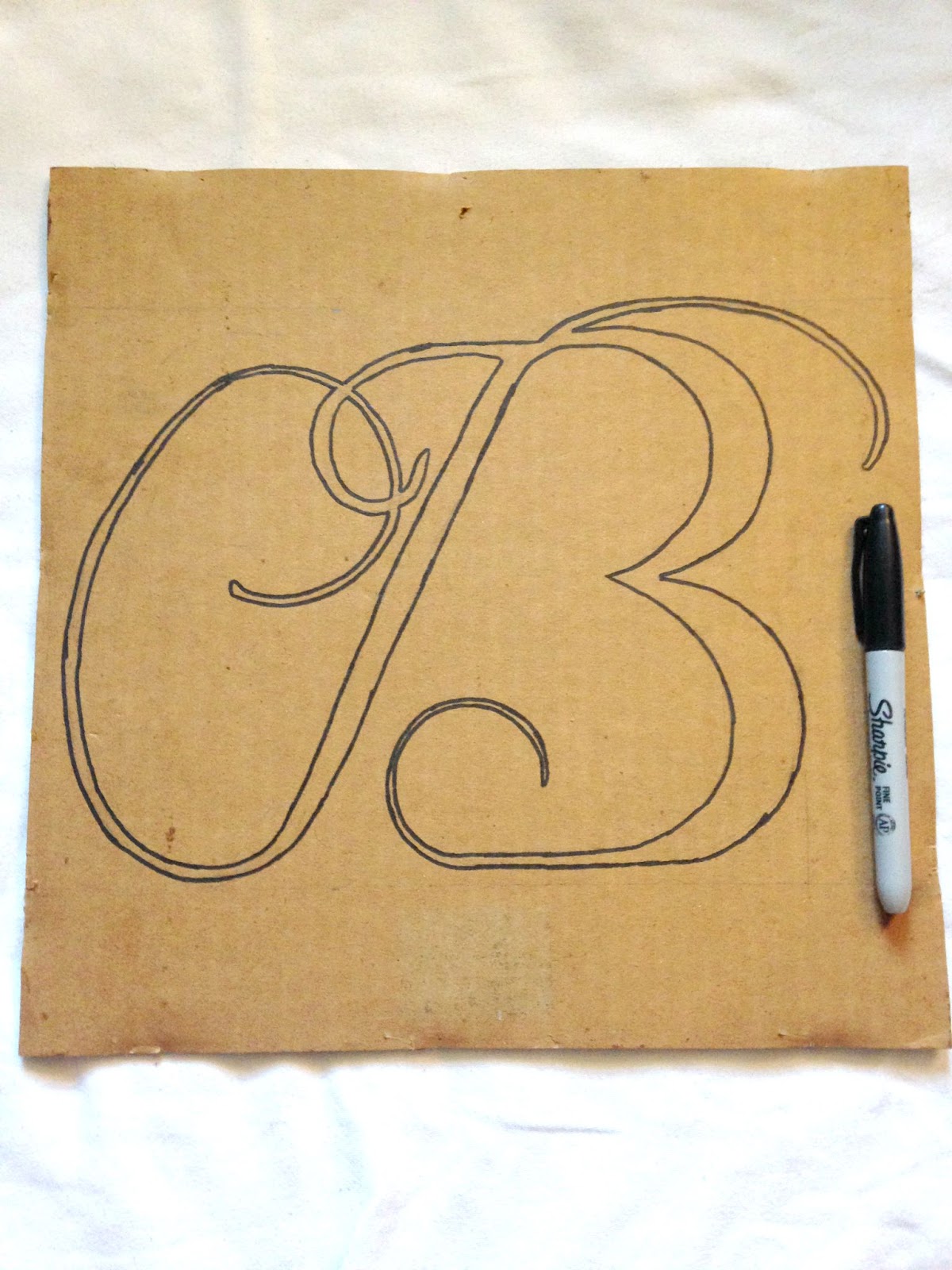 Do It Yourself Framed Monogram Letter - Call Life Crazy