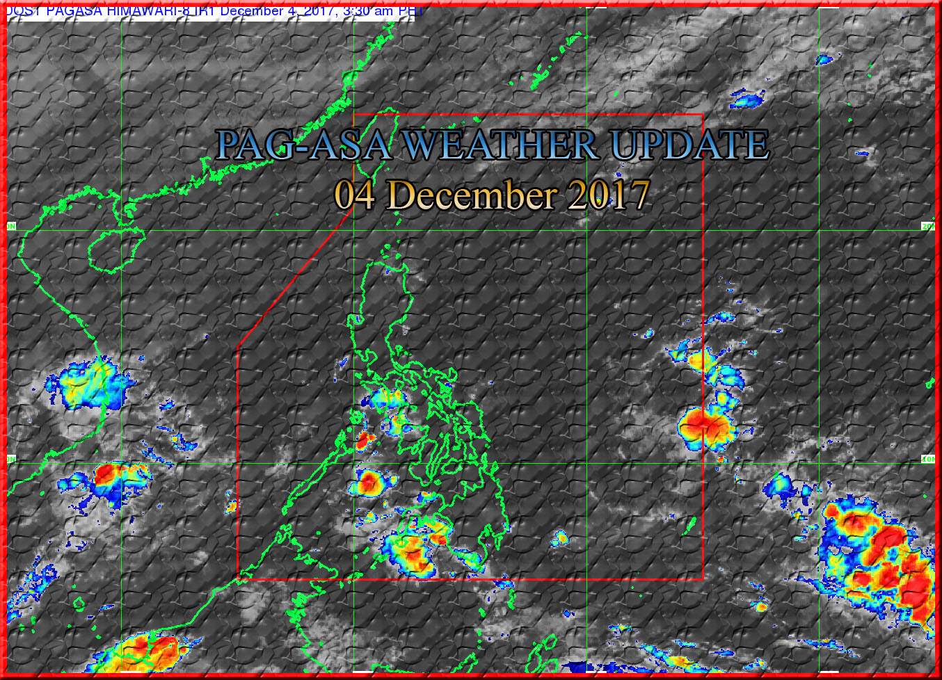 PAG-ASA Weather Update for 04 December 2017. - PH Trending