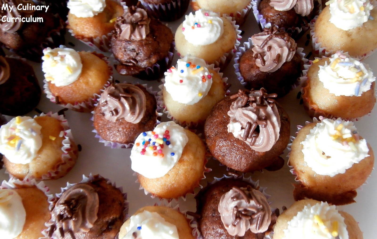 My Culinary Curriculum: Mini cupcakes à la banane et mini cupcakes banane Nutella - Recette 2 en ...