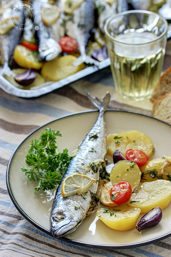 JA U KUHINJI...: Skuša iz rerne