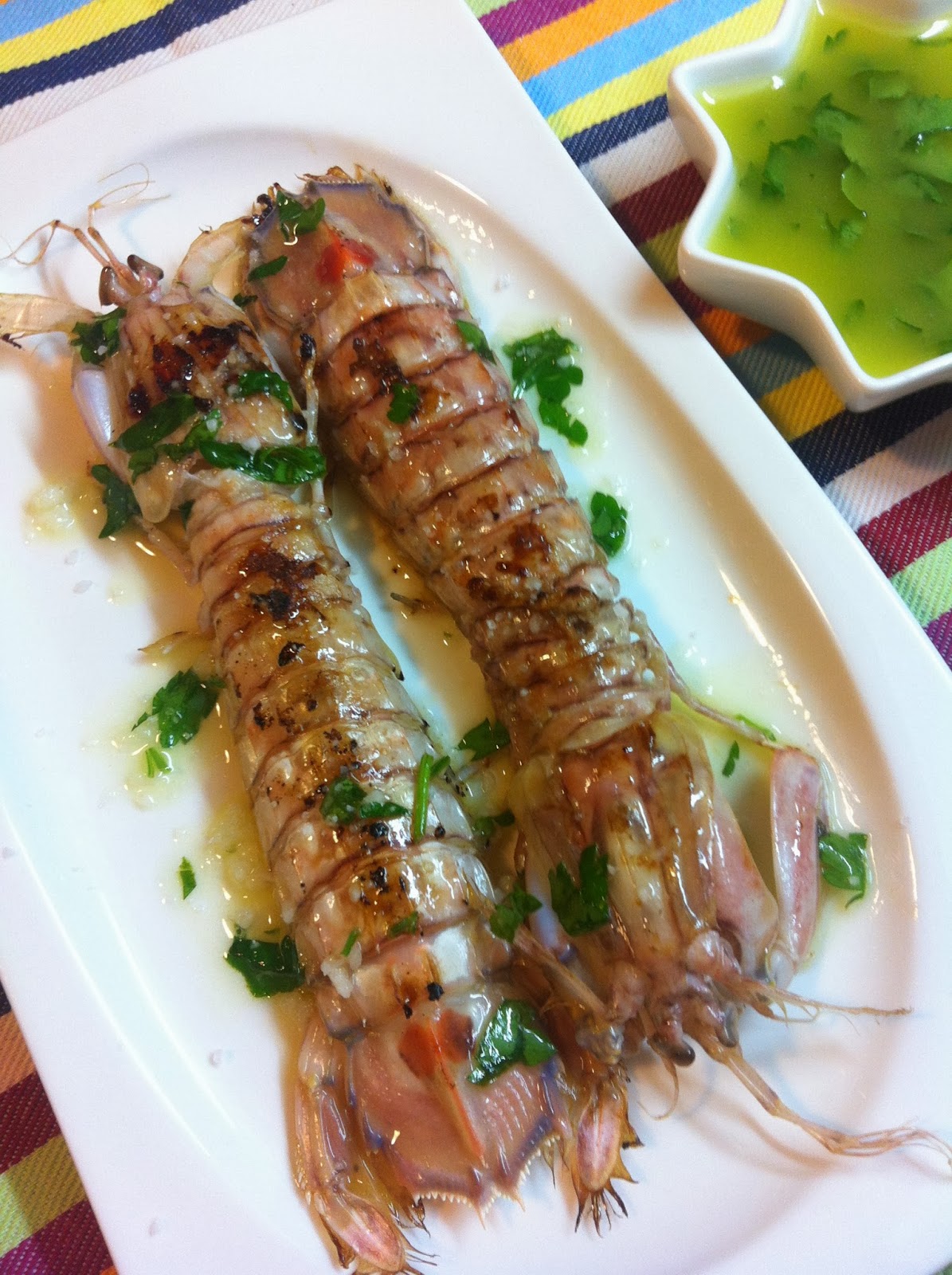 Las recetas de Martuka: Galeras A La Plancha Con Mojo de Ajo