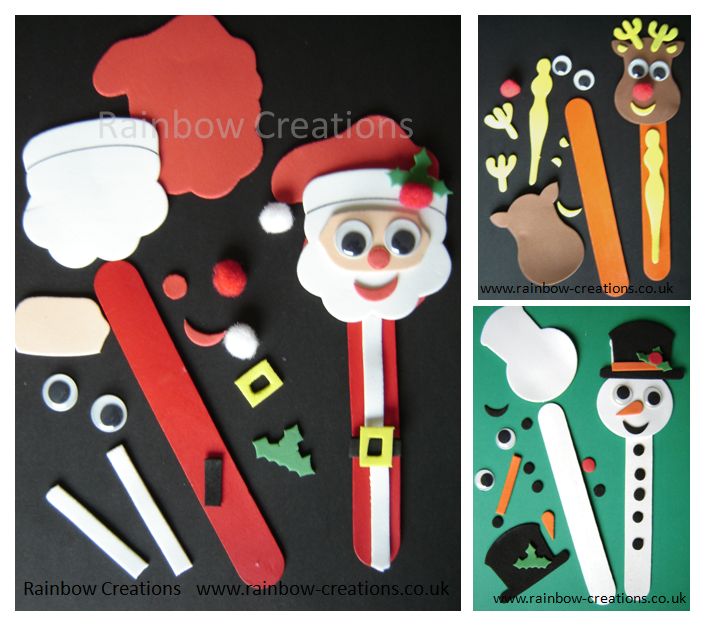 Christmas Lolly Stick Puppets